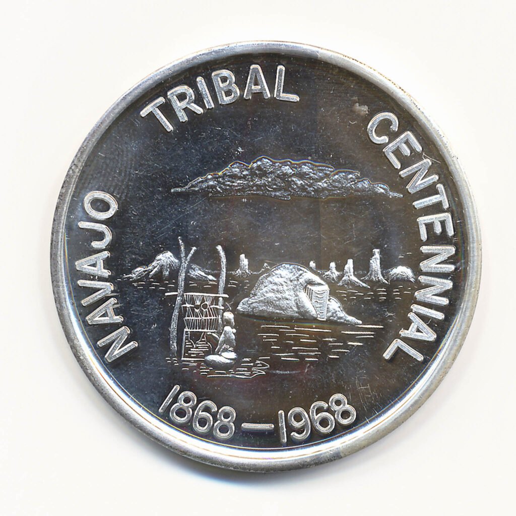 .999 Fine Silver 1868-1968 NAVAJO TRIBAL CENTENNIAL / 100 YEARS OF ...