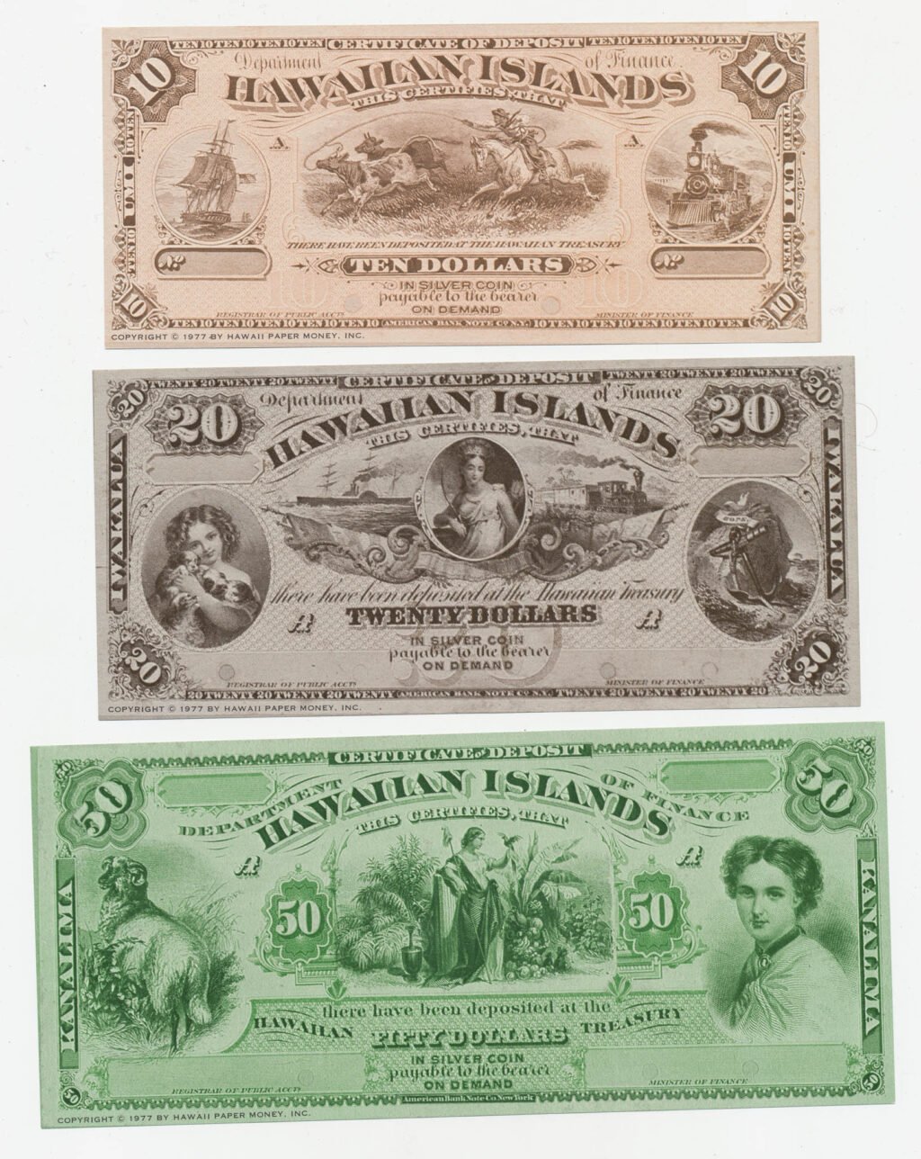 $680 in Hawaiian Currency Replicas - Buy & Sell Gold & Silver Wisely in ...
