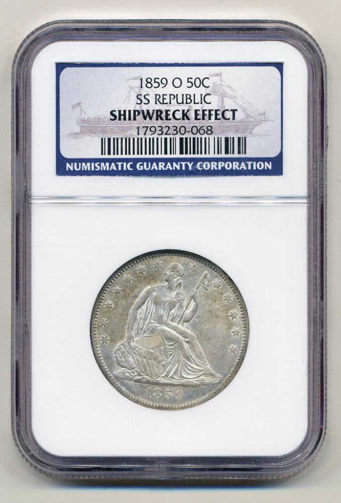 1859 O 50C SS REPUBLIC SHIPWRECK EFFECT - Buy & Sell Gold & Silver ...