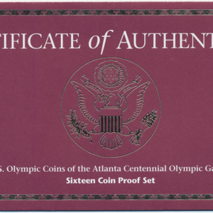 1996 Atlanta US Olympics 16 Proof Gold & Silver Coin Set - Buy & Sell ...
