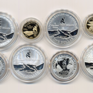 1996 Atlanta US Olympics 16 Proof Gold & Silver Coin Set - Buy & Sell ...