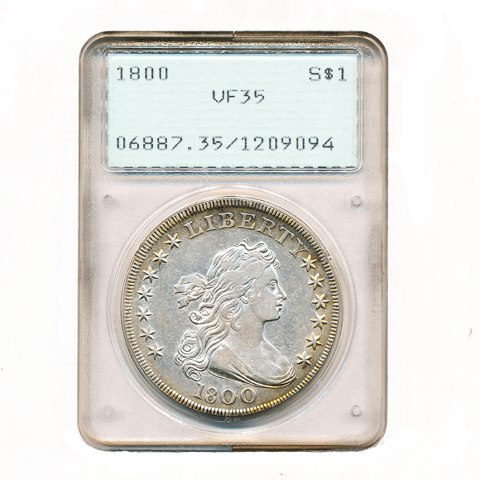 1800 Draped Bust Liberty Silver Dollar PCGS VF35 - Buy & Sell Gold ...