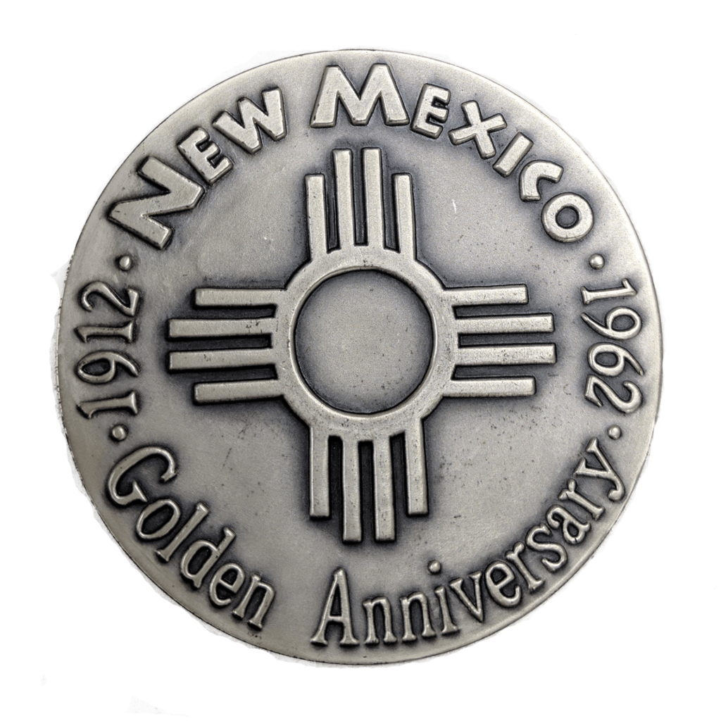 New Mexico Statehood Golden Anniversary Silver Medal - Buy & Sell Gold ...